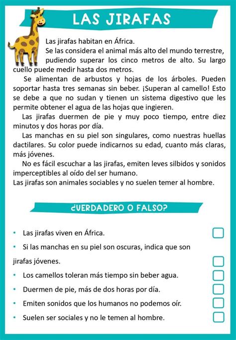 10 TEXTOS CON CURIOSIDADES PARA TRABAJAR LA COMPRENSIÓN LECTORA