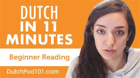 Minutes Of Dutch Reading Comprehension For Beginners Youtube