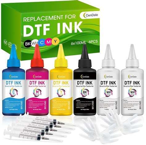 CenDale Premium DTF Ink 600ML DTF Transfer Ink For PET Film Refill