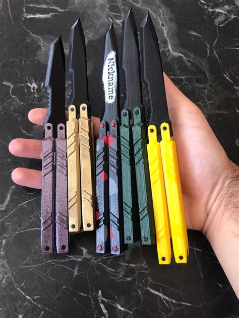 Valorant Recon Knife Valorant Butterfly Knife 3D Printed Etsy India