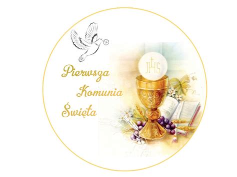Opłatek na ciasto tort tortowy komunijny Komunia NA TORT OPŁATKI