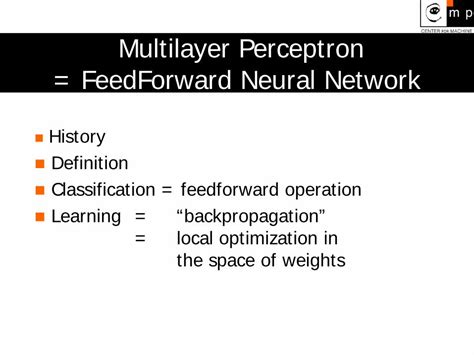 pdf multilayer perceptron feedforward neural network€¦ · multilayer perceptron feedforward