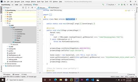 attributes error while running javafx from terminal could not find or load main class