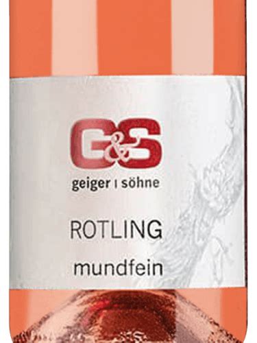 Weingut Geiger Söhne Rotling Mundfein Vivino Australia