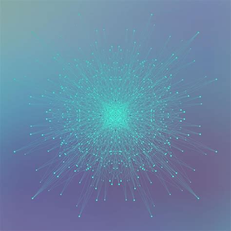 Premium Vector Geometric Abstract Form With Connected Line And Dots
