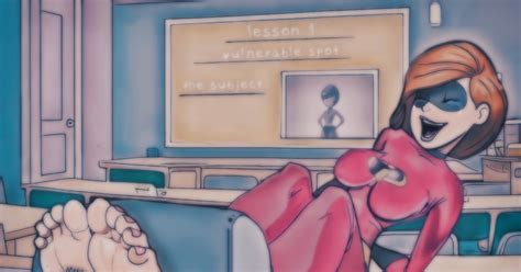 Tickle Tickling Foot Elastigirl Tickling Lesson Pixiv