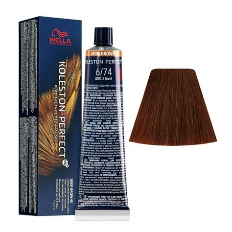 WELLA TINTE KOLESTON PERFECT ME 6 74 RUBIO OSCURO MARRON COBRIZO