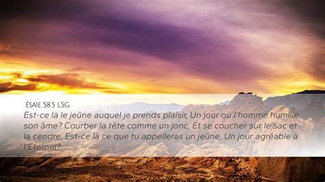 Ésaïe 58 5 LSG Desktop Wallpaper Est ce là le jeûne auquel je prends