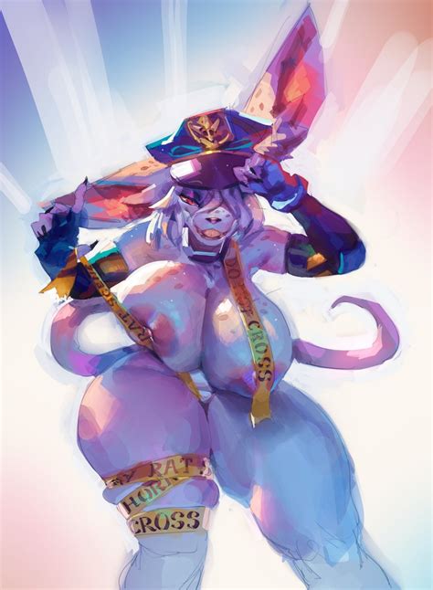 Rule 34 1girls 2d 2d Artwork Anthro Big Breasts Breasts Clothing Colorful Cop Elbow Gloves
