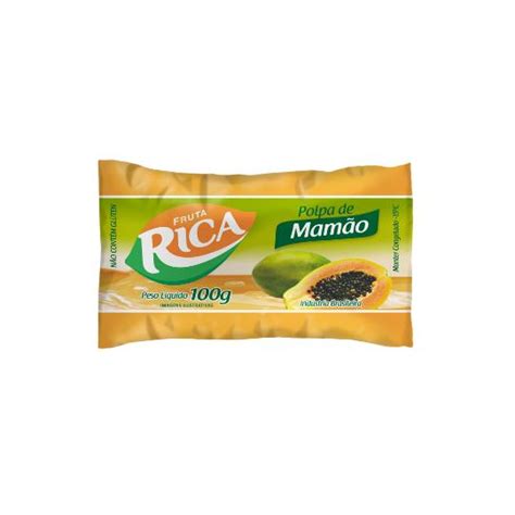 Polpa Congelada De Mamao Fruta