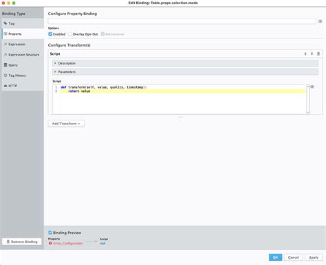 Feature Request Designer QoL Auto Expand Binding Transform Editor Ignition Inductive