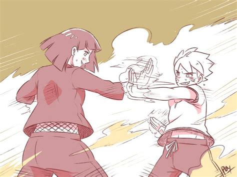 Boruto Trains With Mama Hina Naruto Shippuden Anime Anime Naruto