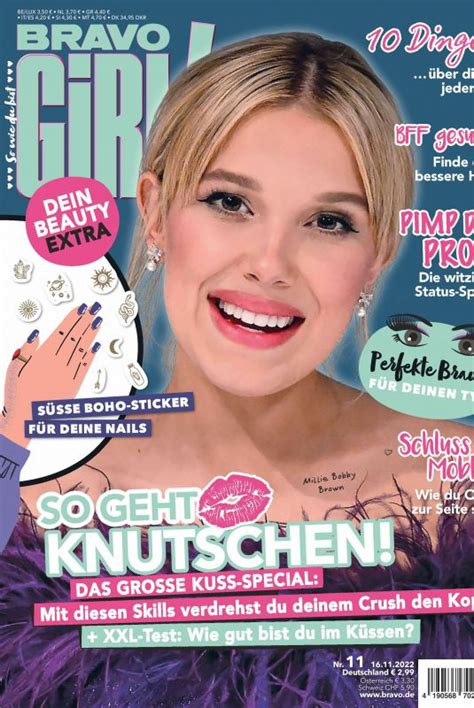 MILLIE BOBBY BROWN On The Cover Of Bravo Girl Germany November 2022