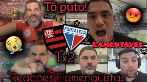 REAÇÕES dos FLAMENGUISTAS na DERROTA FLAMENGO 1x2 FORTALEZA REACT