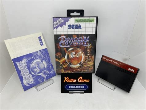 Sega Master System Dragon Crystal CIB PAL Retro Game Collector