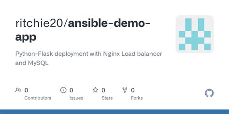 Github Ritchie Ansible Demo App Python Flask Deployment With Nginx
