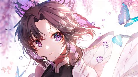 Shinobu Kocho From Kimetsu No Yaiba Anime Wallpaper 4k HD ID 3720