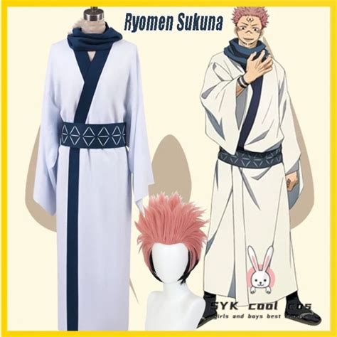 Top Double Layered FabricJujutsu Kaisen Ryomen Sukuna Cosplay Costume