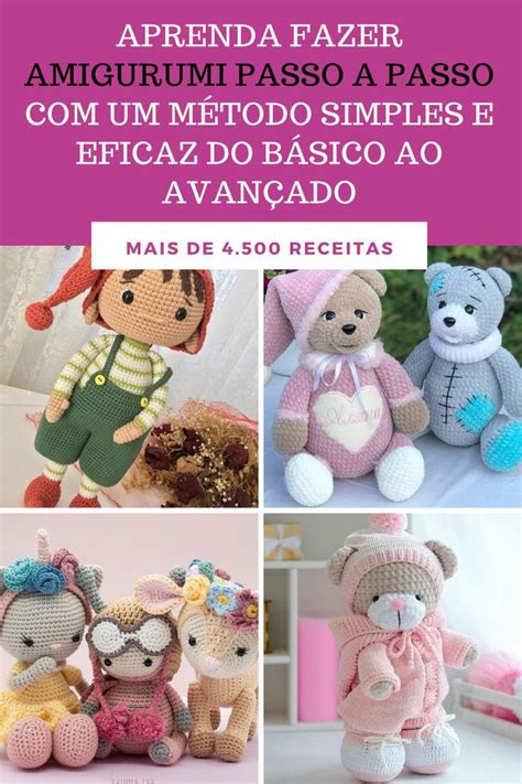 Mais De 4500 Receitas De Amigurumis Aprenda Fazer Amigurumis Passo A