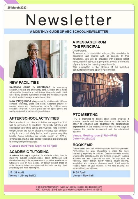 Principal S Guide Stellar School Newsletters