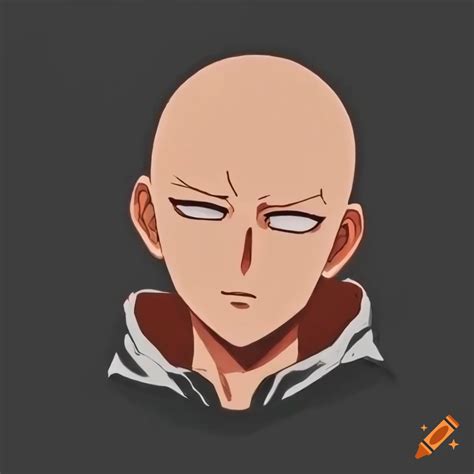 Minimalistic Icon Of Saitama From One Punch Man On Craiyon