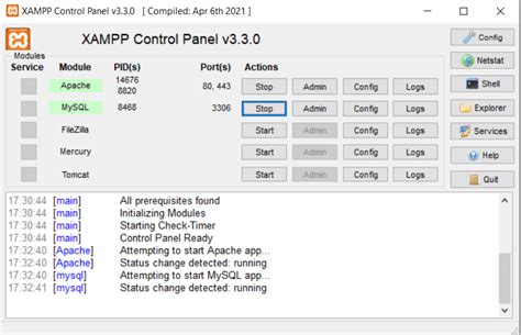 cara membuat database mysql di localhost phpmyadmin xampp