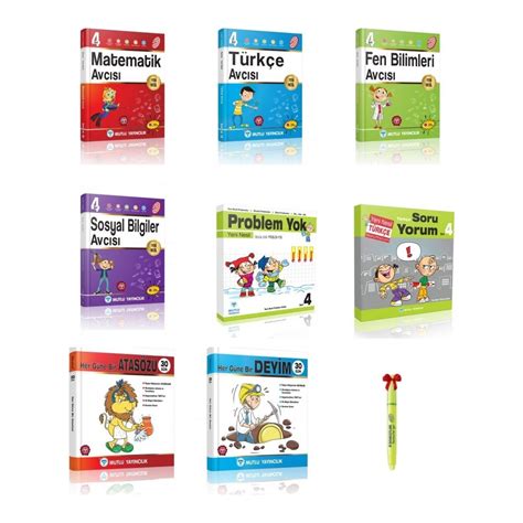 Mutlu Yayıncılık 4 Sınıf Matematik Türkçe Fen Sosyal Kitabı