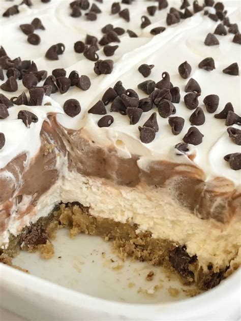 Chocolate Chip Cookie Layered Pudding Dessert Pudding Dessert