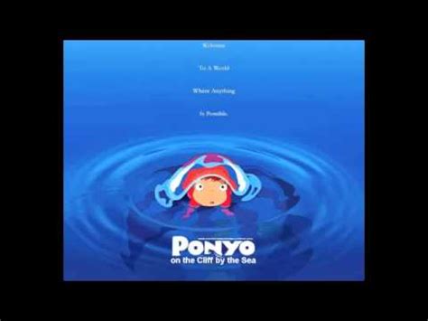 Ponyo On The Cliff By The Sea Full Japanese Theme Song YouTube