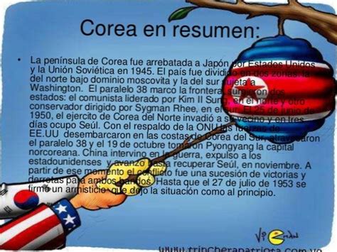 RESUMEN DE HISTORIA LA GUERRA DE COREA RESUMEN