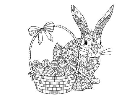 Lapin de Pâques Coloriages de Pâques Oeufs de Pâques Lapins