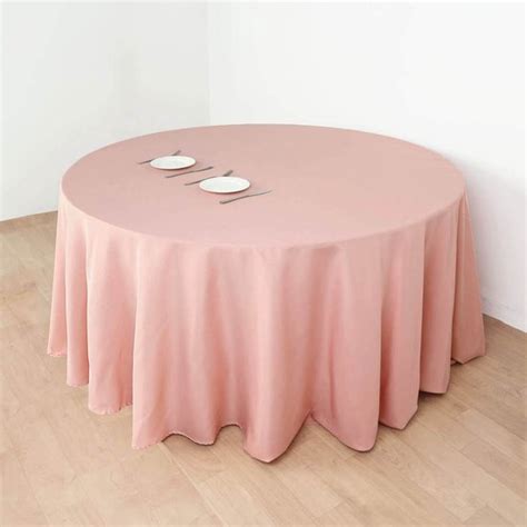 Damast Tafelkleed Rond Zalm 180cm De Witte Lietaer Bol