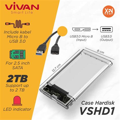 Jual Casing Hardisk External HDD External Case 2 5 USB 3 0 VIVAN VSHD1