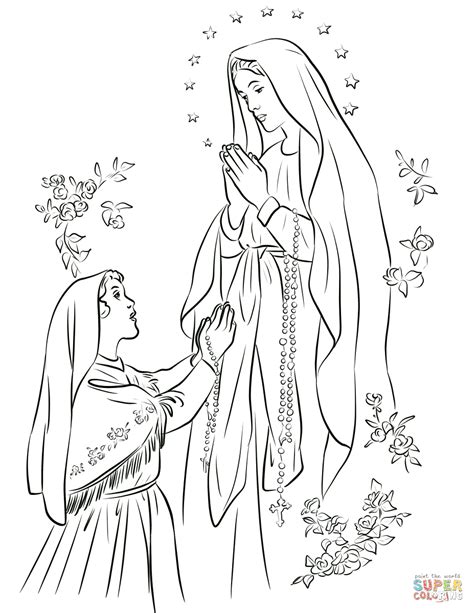 Incantevole Immagine Madonna Di Fatima Disegno Da Colorare Migliori