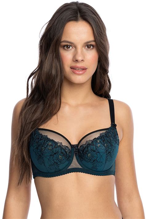 Gaia 1145 Kalista turkusowy 80G Biustonosz półusztywniany GAIA Moda