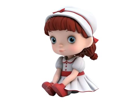 Ni A Sentada Con Mu Eca Png Chica Juguete Beb Png Imagen Para