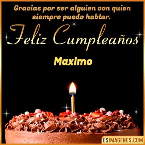 Feliz Cumplea Os Maximo Tarjetas Y