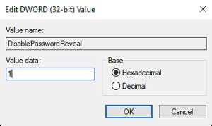Ways To Disable The Password Reveal Button On Windows