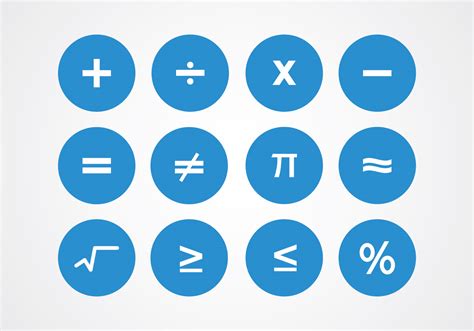 Math Symbols Vectors 104198 Vector Art At Vecteezy