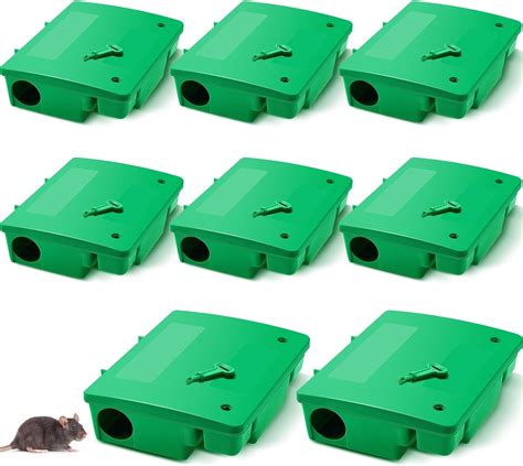 Amazon Qualirey Large Rat Bait Station Boxes With Key Rodent Bait