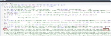 how can i handle a base64 pdf embedded within an hl7 result file in the obx segment