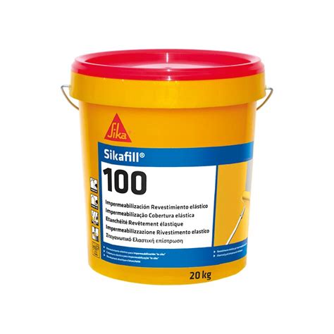 Pintura Impermeabilizante Sikafill 100 Fibras 5 Kg Blanco