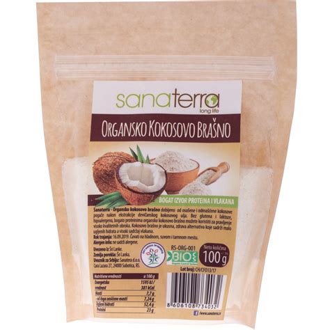 ORGANSKO KOKOSOVO BRAŠNO 100g SANATERRA Boneda