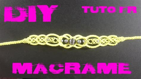 DIY Tuto Bracelet Fantaisie en Macramé YouTube