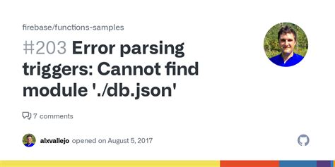 Error Parsing Triggers Cannot Find Module Db Json Issue