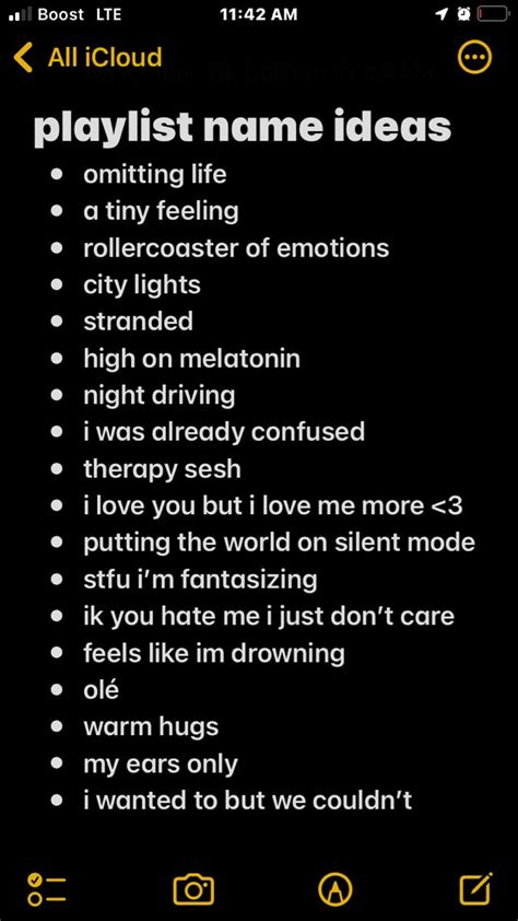 Spotify Playlist Names Artofit