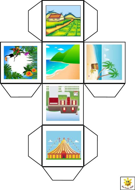 Cubos Para Cuentos Para Imprimir Pdf A Color Cubos Para Contar