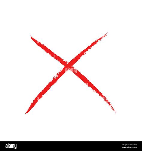 Vector Grunge X Mark Crossed X Slash Symbol Cross Design Element To