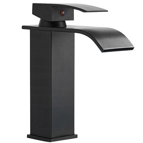 Bateria Umywalkowa Nablatowa Lotus Czarna Niska Rea Sklep EMPIK
