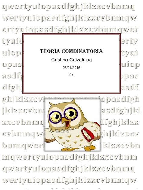 teoria combinatoria pdf permutación combinatoria